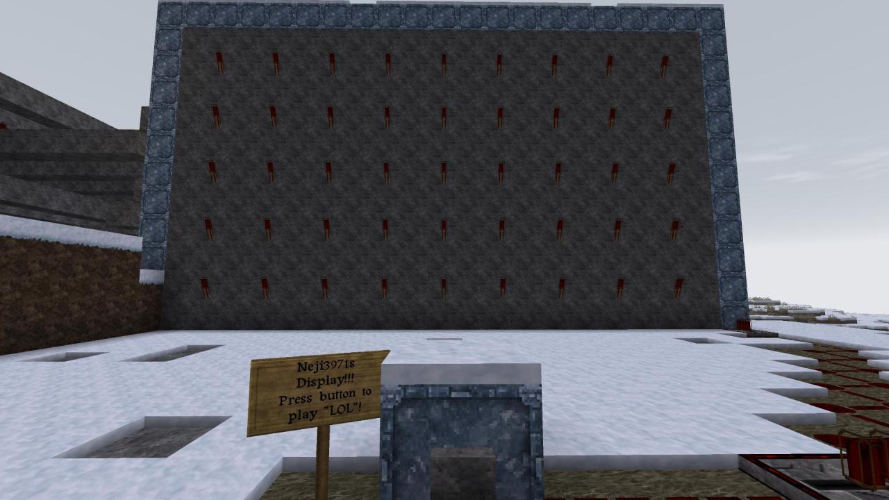 Redstone Screen, fully customizable Minecraft Map